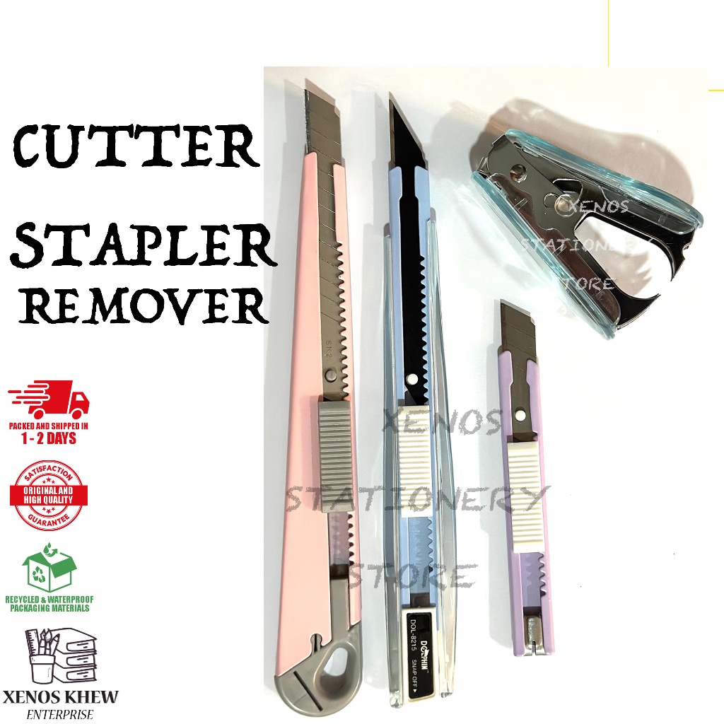 DOLPHIN CUTTER KNIFE / DOLPHIN STAPLER REMOVER / DOLPHIN MINI CUTTER ...
