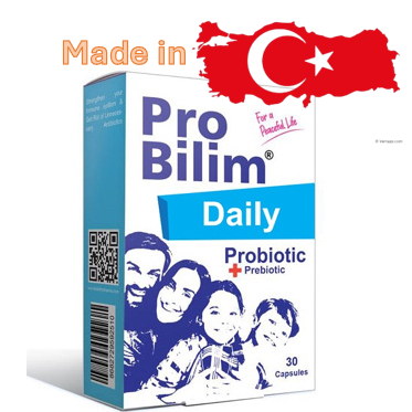 30 capsule Probilim Daily® Symbiotic (Probiotic+Prebiotic) , an all-in ...