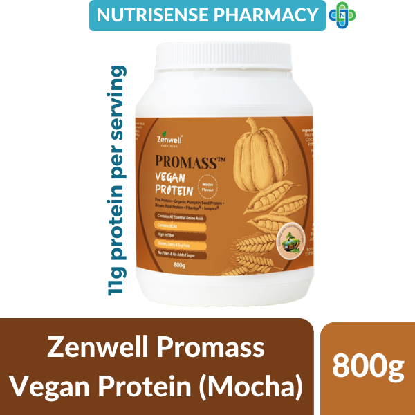 Zenwell nutrition Promass Vegan Protein (Mocha flavor) 800g | Shopee ...