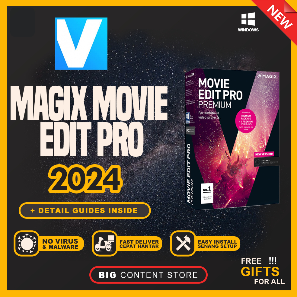 MAGIX Movie Edit Pro 2022 Premium 21.0💯 EASY INSTALL SOFTWARE 💯 ...