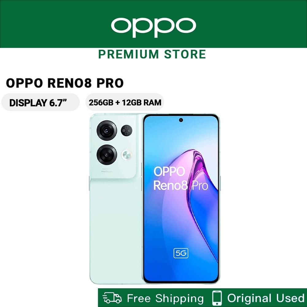 Original Used Oppo Reno8 Pro 5G 256GB + 12GB RAM 50MP 6.7 inches ...