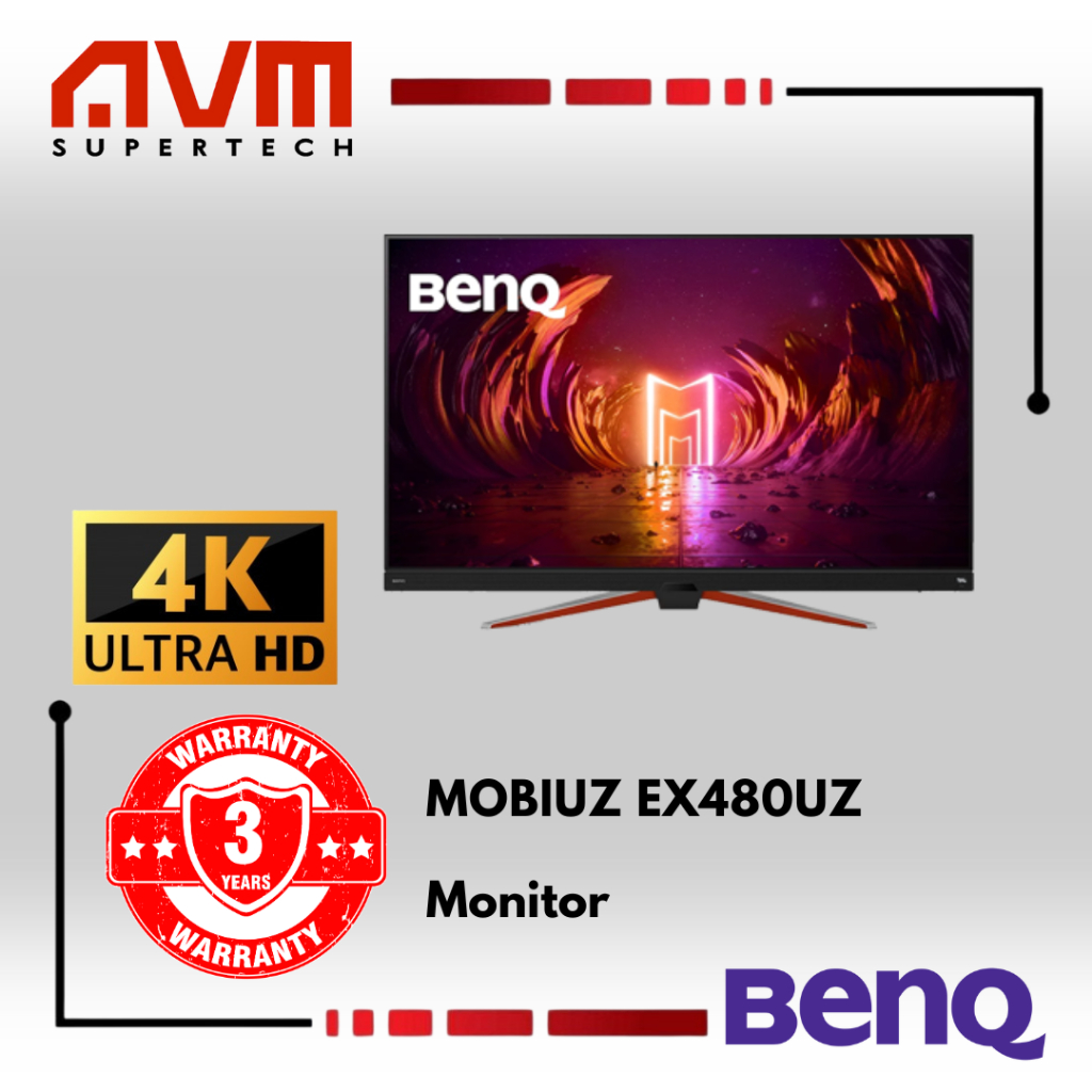 AVM BENQ MOBIUZ EX480UZ 4K 48" OLED 3840x2160 (UHD) 120Hz Gaming Monitor | Shopee Malaysia