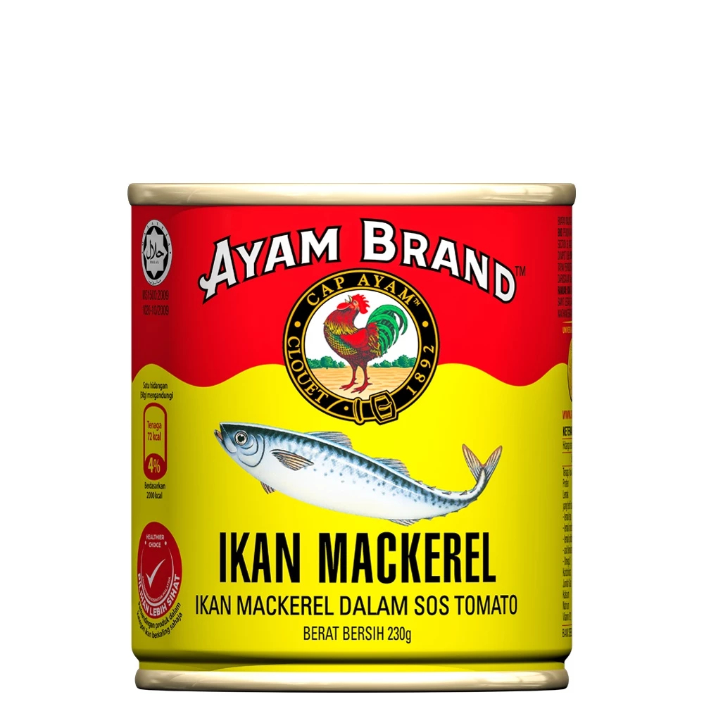 Ayam Brand Mackerel in Tomato Sauce 230g | Shopee Malaysia