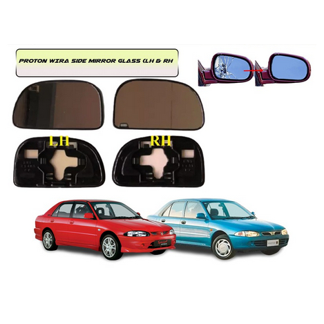 PROTON WIRA Side Mirror Glass (LH & RH) | Shopee Malaysia