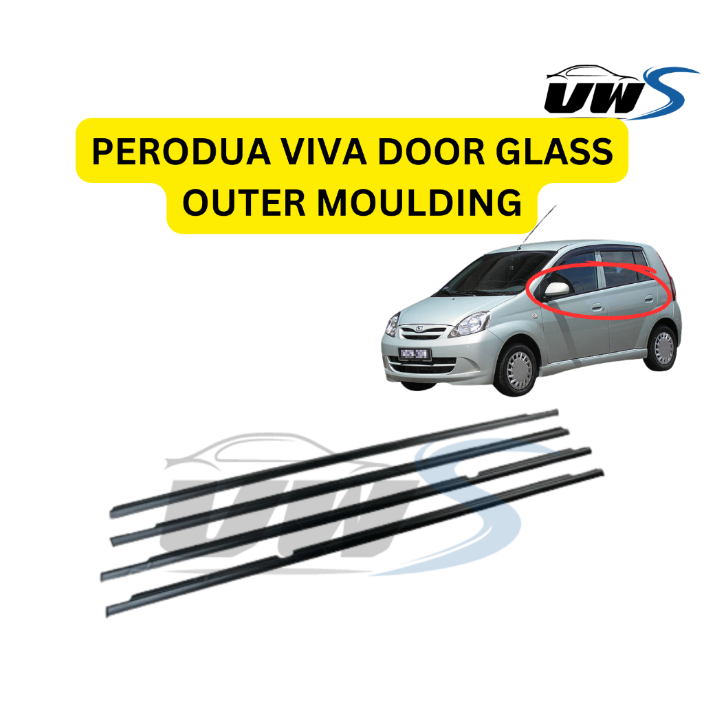 PERODUA VIVA DOOR GLASS OUTER MOULDING | Shopee Malaysia