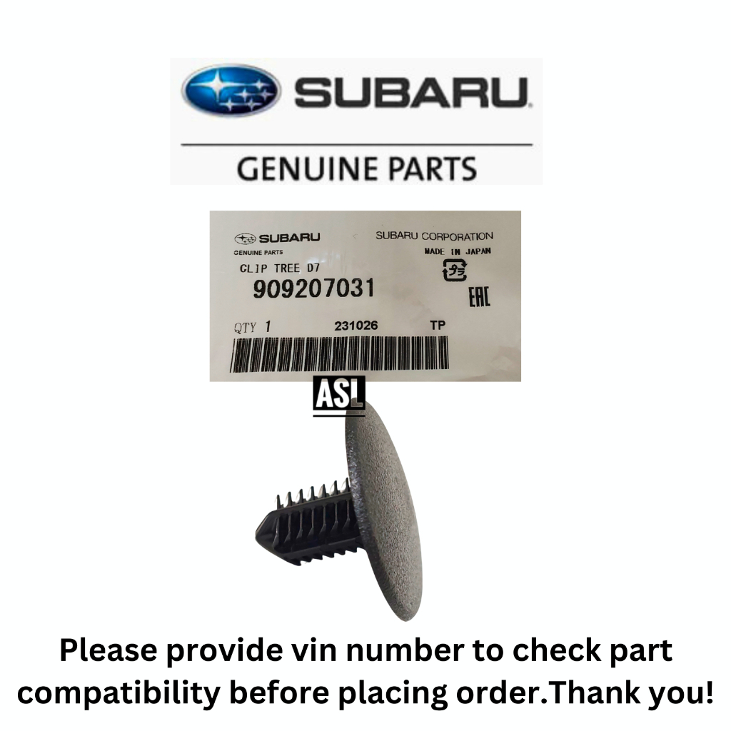 Genuine Subaru Hood Floor Insulator Clip 909207031 BRZ XV Forester ...