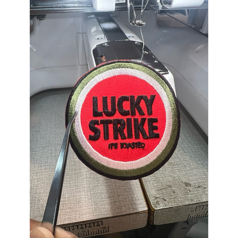 Lucky Strikes round patch | Shopee Malaysia