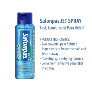 Salonpas JET SPRAY - Fast, Convenient Pain Relief (118ml) | Shopee Malaysia