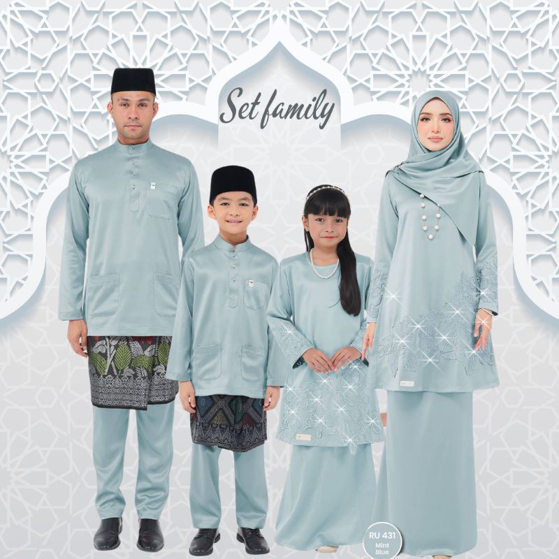 Baju Raya Sedondon Family 2024 Baju Kurung Riau Ayra & Baju Melayu ...