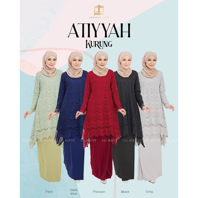 Atiyyah Kurung (Free Size and XL) | Shopee Malaysia