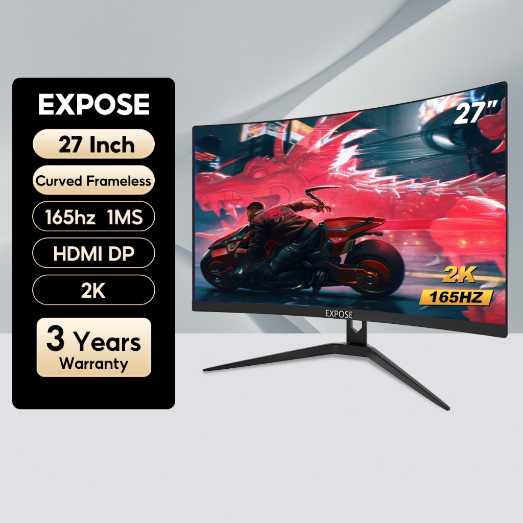 Monitor Pc 24 Inch Flat 75Hz LED Pc Monitor 1080P EXPOSE 27 Gaming ...