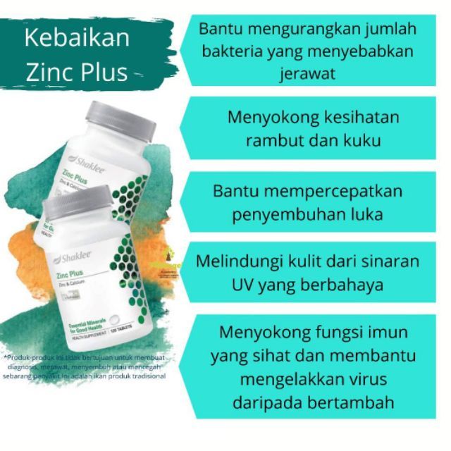 Shaklee Shak Lee Zinc Plus (120 tablets) | Shopee Malaysia