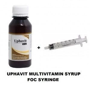 Uphavit Multivitamin Syrup ( 120ml ) + Free 3ml Luer Slip DIsposable ...