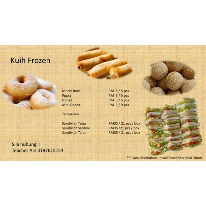KUIH MUIH FROZEN SEGERA | Shopee Malaysia