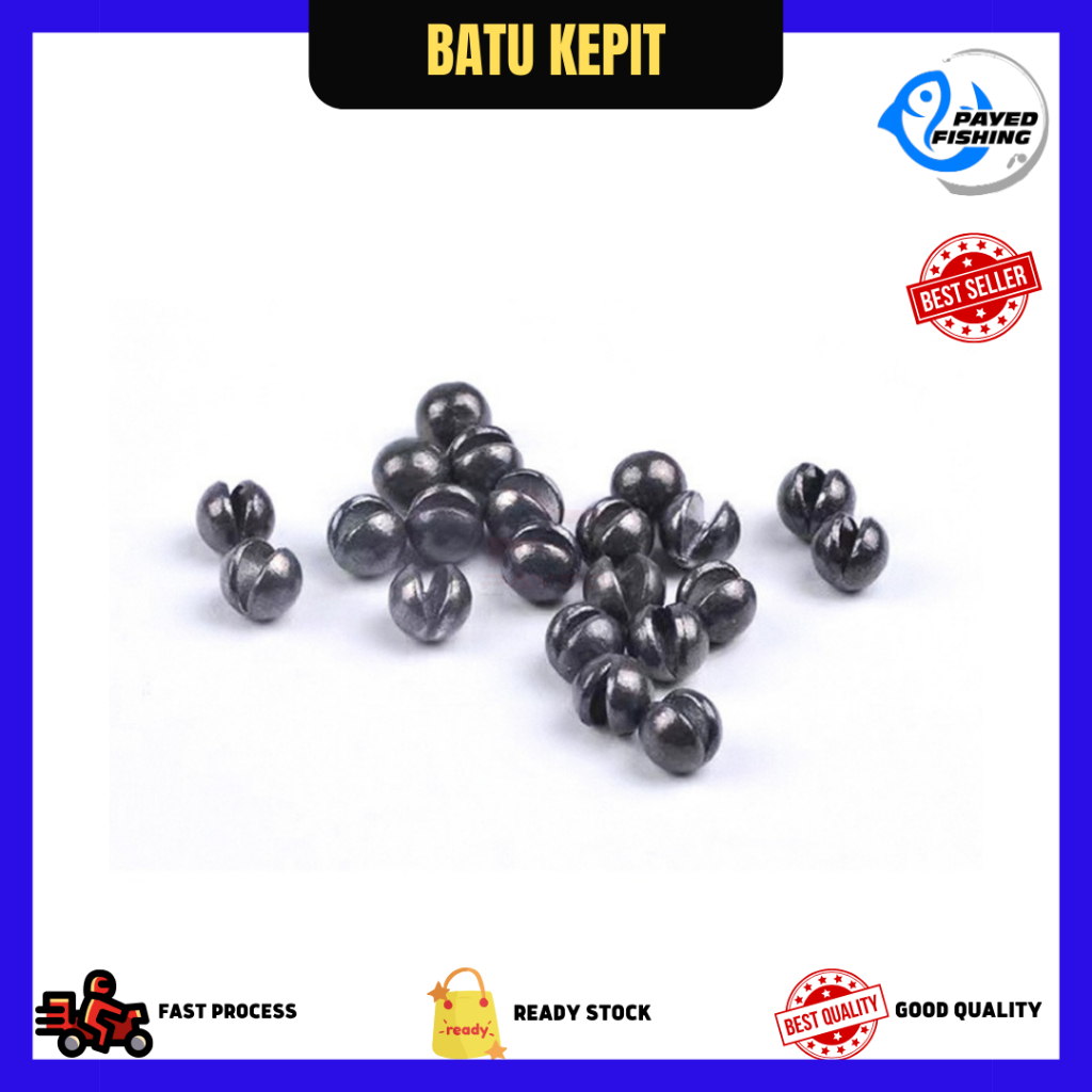 Batu KEPIT Untung Menambah Berat Pada Tali/Matakail/Umpan, Kepit Sinker ...