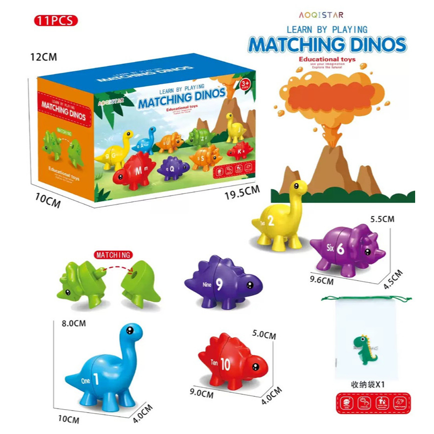 Learning Resources Snap-n-Learn Matching Dino Fine Counting & Sorting ...