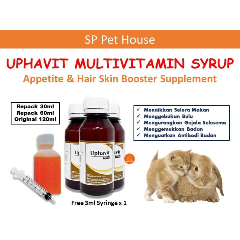 Uphavit Syrup 120ml **Free Syringe 3ml** - Multivitamin Boleh Tambah ...