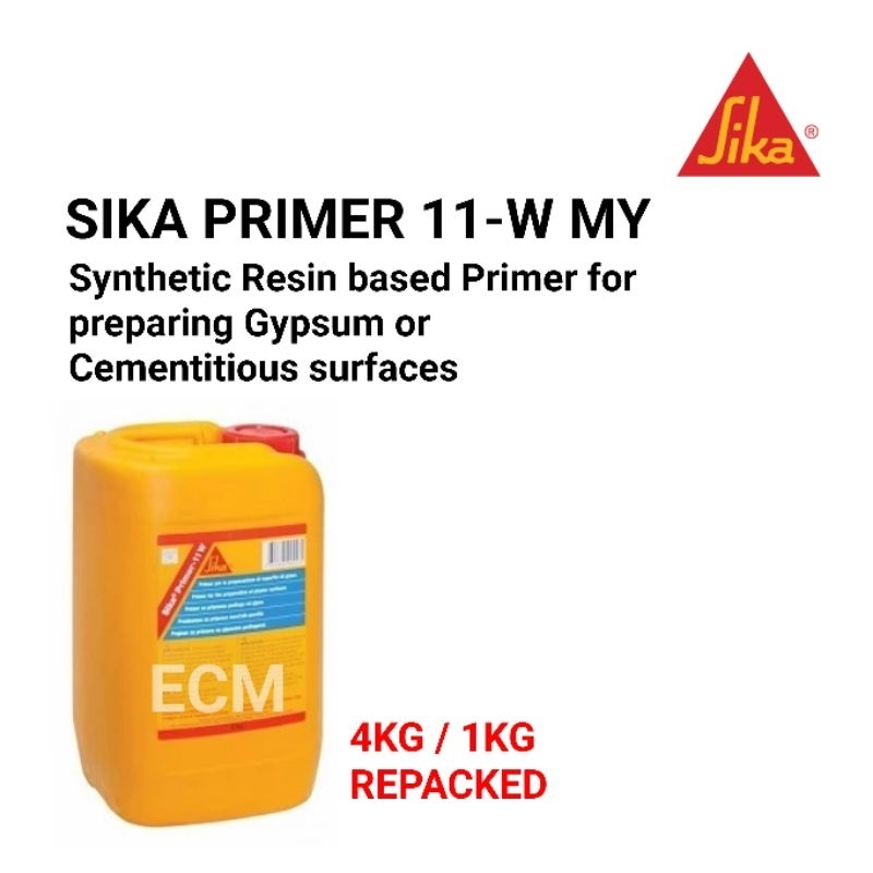 SIKA PRIMER 11-W MY (4KG / 1KG REPACKED) Synthetic Resin based Primer ...