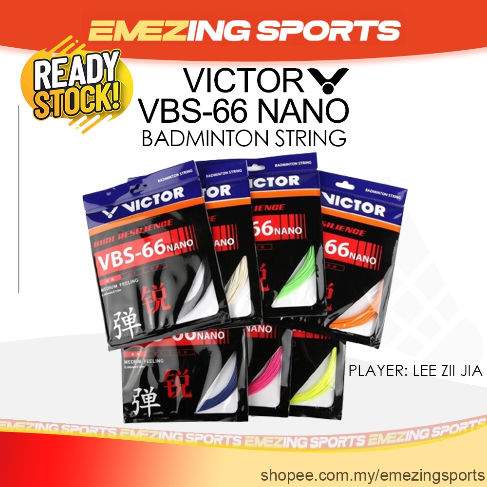 (MADE IN JAPAN) Victor VBS-66 NANO String Badminton Strings - VBS-66N ...