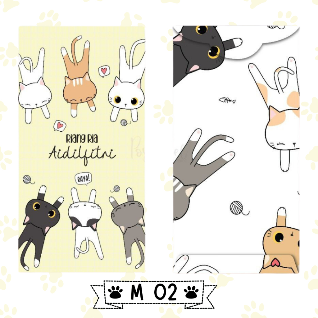 Kucing Meow Cat Dino Animal| Sampul Raya Sampul Duit Raya Money Packet ...