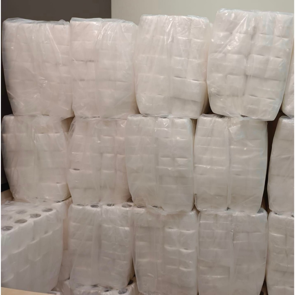 (100 Rolls/Bundle)13,000 SHEETS Small Toilet Roll Tissue Paper Pulp 2 ...