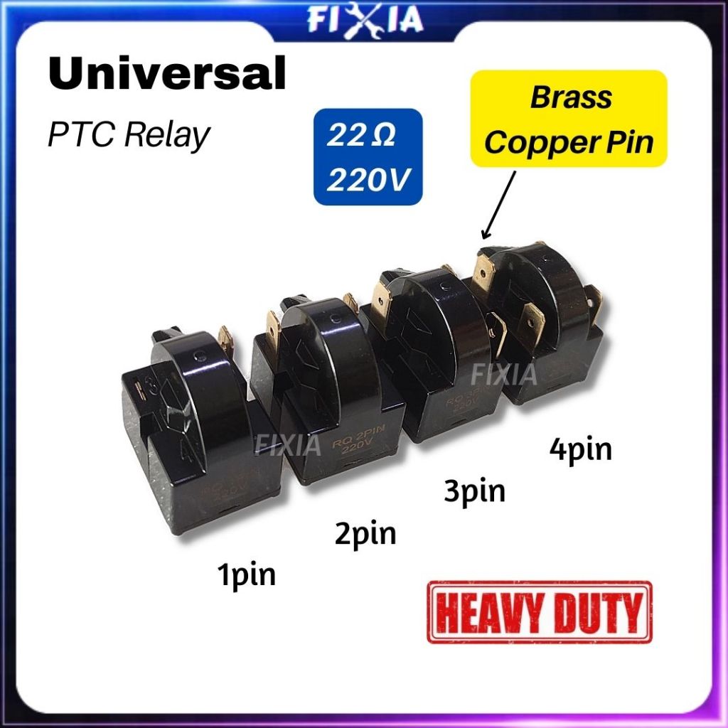 Heavy Duty Refrigerator 22Ω 1pin/2pin/3pin/4pin Ptc Starter Relay ...