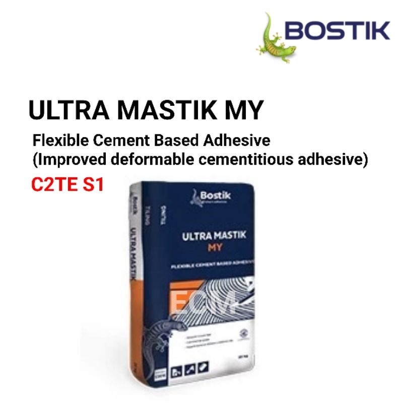 BOSTIK ULTRA MASTIK MY (25KG) Flexible cement based adhesive (Improved ...