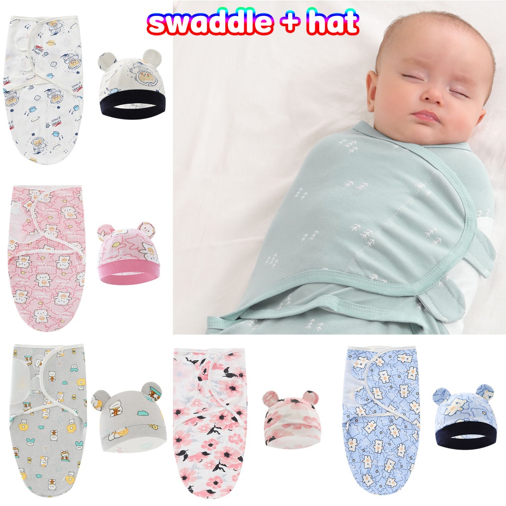 infant Baby Swaddle Wrap (adjustable) bedung baby bedung newborn bedung ...