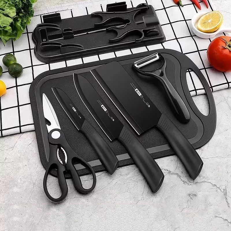 Kitchen Knife Set Non Stick Multifunction Super Cutter/Chopped/Peel Cut ...