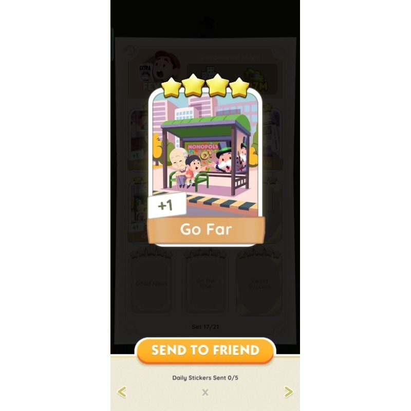 Original Monopoly Go Card Set 17 go far丨Four Star | Shopee Malaysia