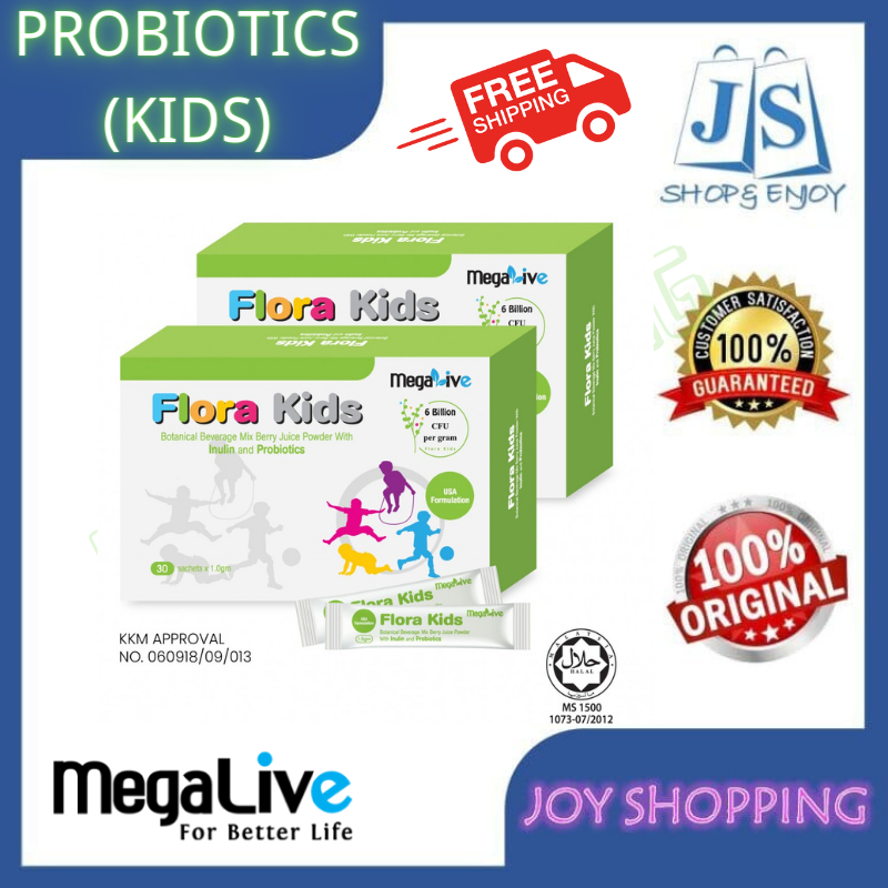 [FREE SHIPPING] Megalive FLORA KIDS (30's x 2) EXP:08/2025 [FREE ...