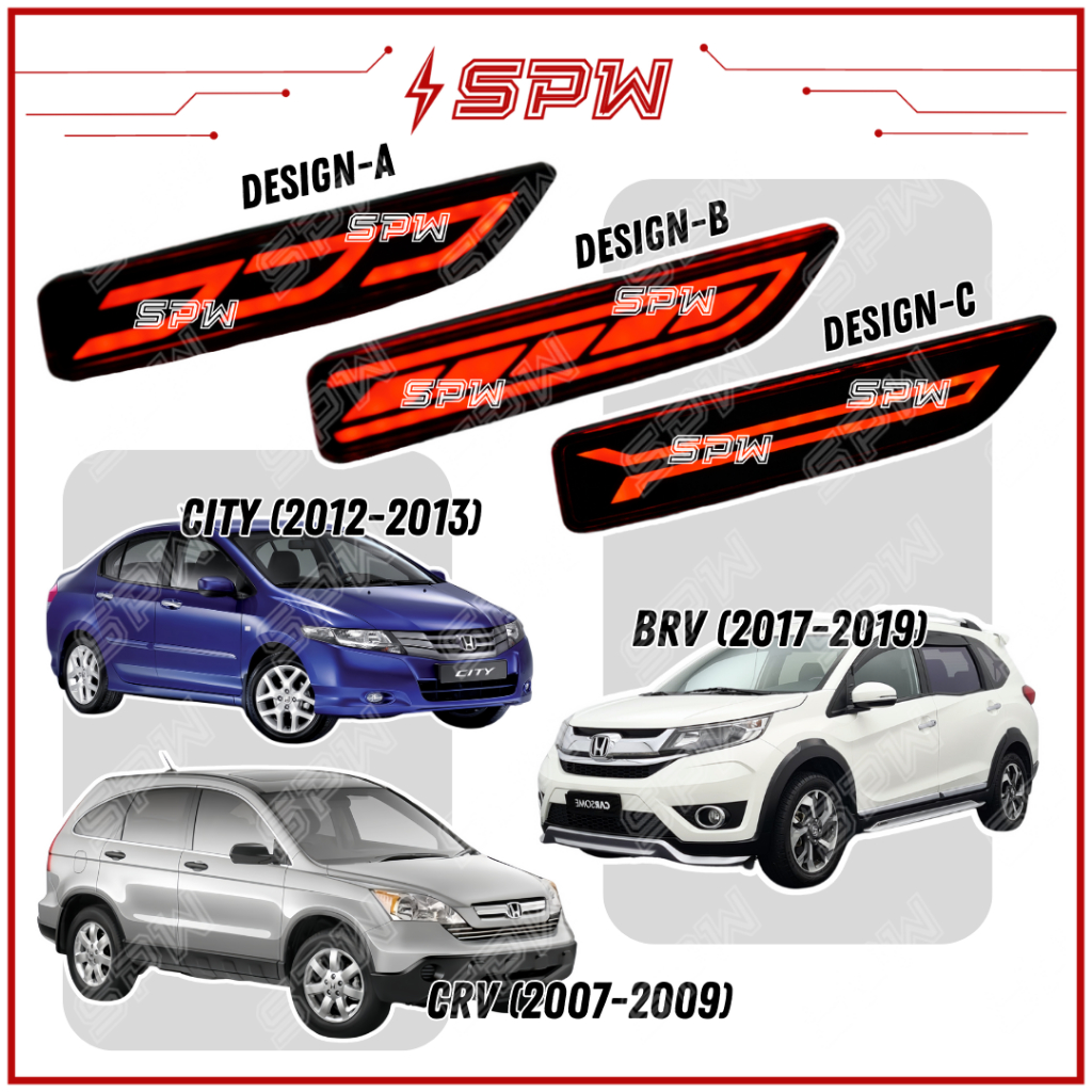Honda City (2012-2013) BRV (2017-2019) CRV (2007-2009) Rear Bumper LED ...
