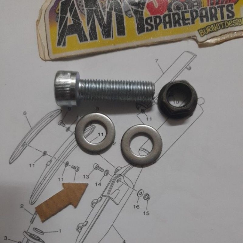 RXZ SCREW ALENKEY STAINLESS STEEL EXZOS RXZ (1SET) | Shopee Malaysia