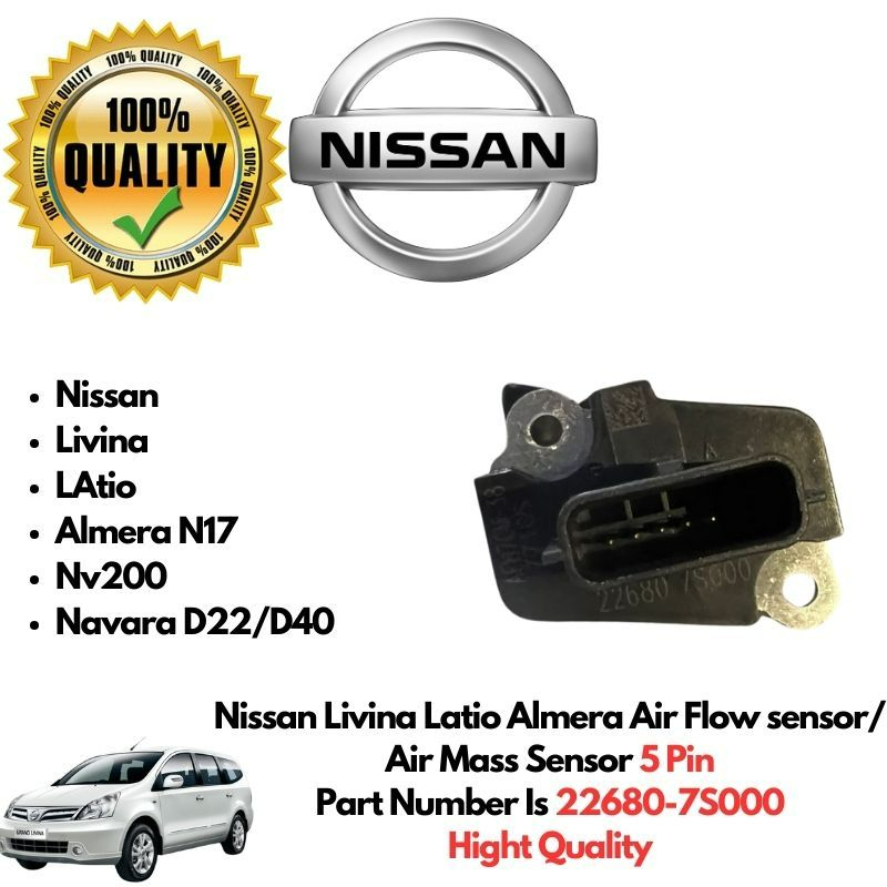 Nissan Livina Latio Almera Air Flow sensor/ Air Mass Sensor 5 Pin ...