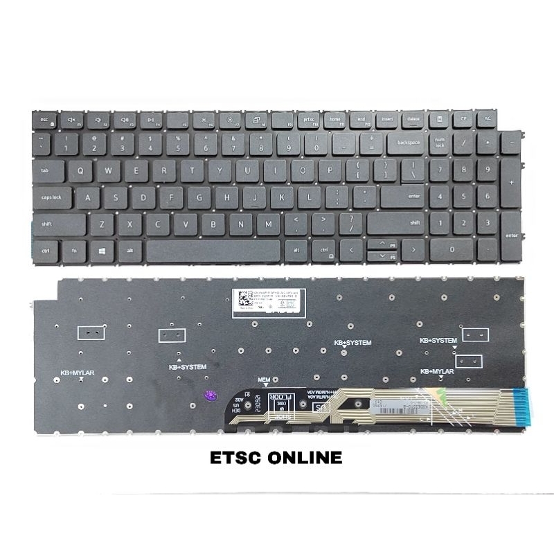 Keyboard For Dell Inspiron 15 3510 3511 3515 15 5510 5515 7510 7610 US ...