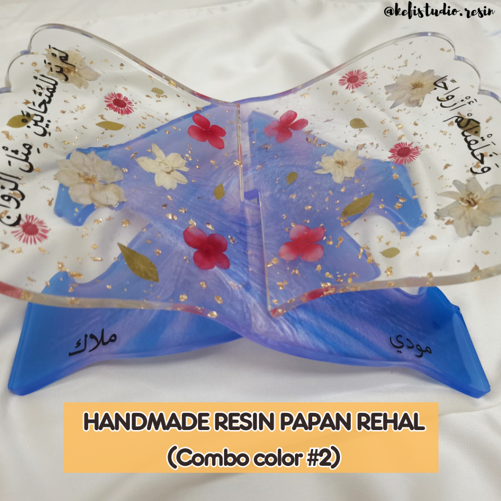 Combine Design #2 Papan Rehal Resin Handmade | Transparent Rehal ...