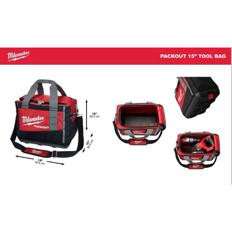 Milwaukee Packout 15” Tool Bag | Shopee Malaysia