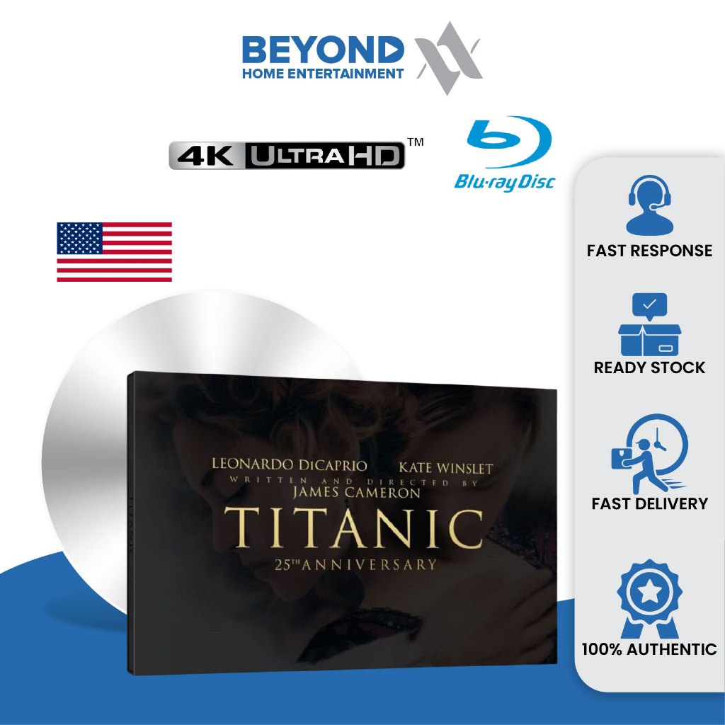 Titanic 25th Anniversary Collector's Edition [4K Ultra HD + Bluray] Blu Ray Disc High Definition ...