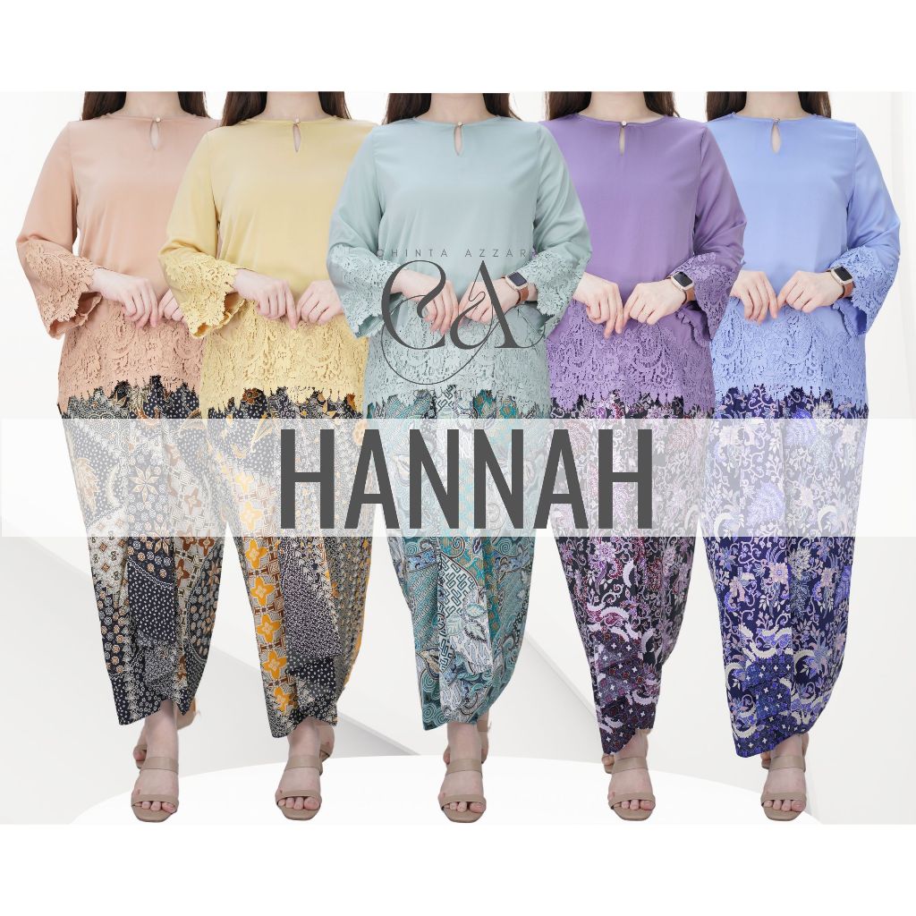 HANNAH LACEY MINI KURUNG KEDAH SET BATIK BAJU RAYA 2024 READY STOCK ...