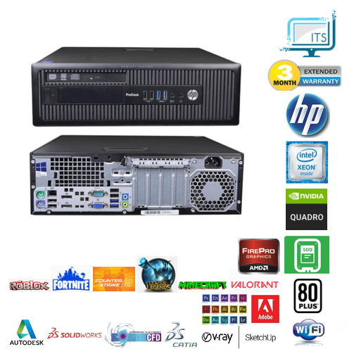 HP ProDesk SFF👉 Xeon E3-1220 v3, 3.50GHz. Quad-Core | ⚡Quadro K600 | 16G RAM | 128G SSD + 500G ...