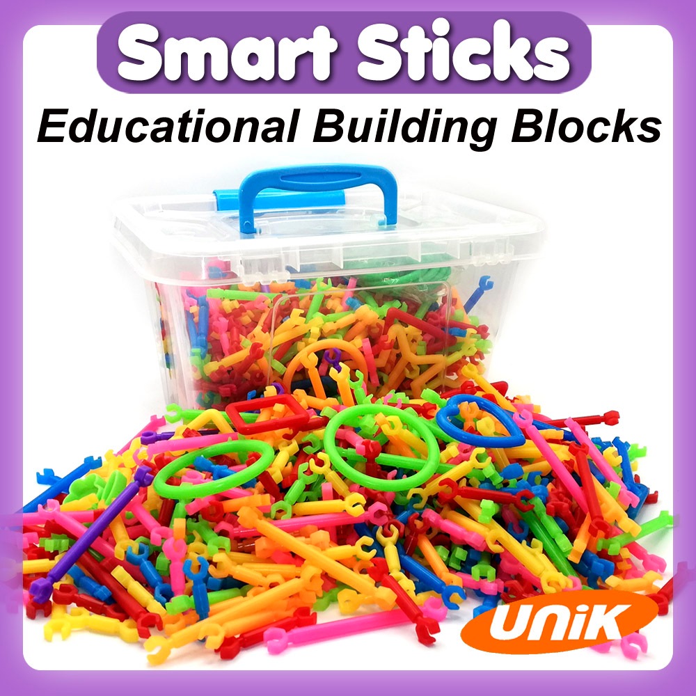 [UNIK] 500 Pcs Kids Intelligence Smart Sticks Lego Building Blocks for ...