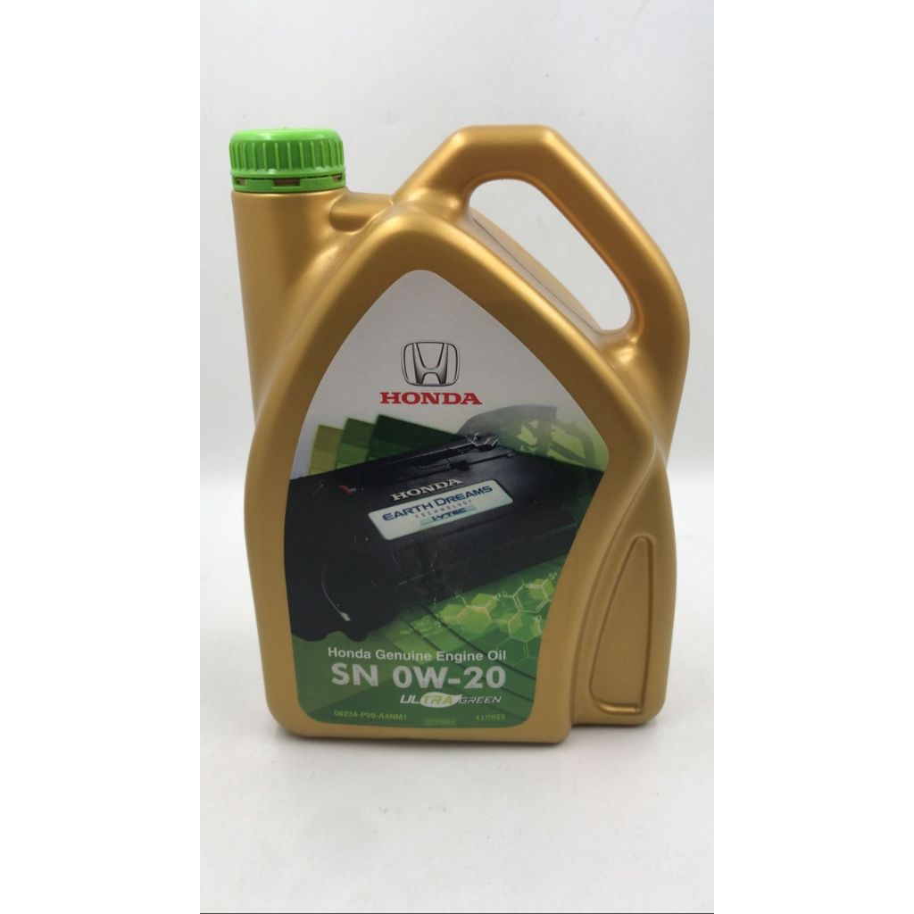 【READY STOCK】HONDA GENUINE ENGINE OIL SN 0W20 ULTRA GREEN (4L) | Shopee ...