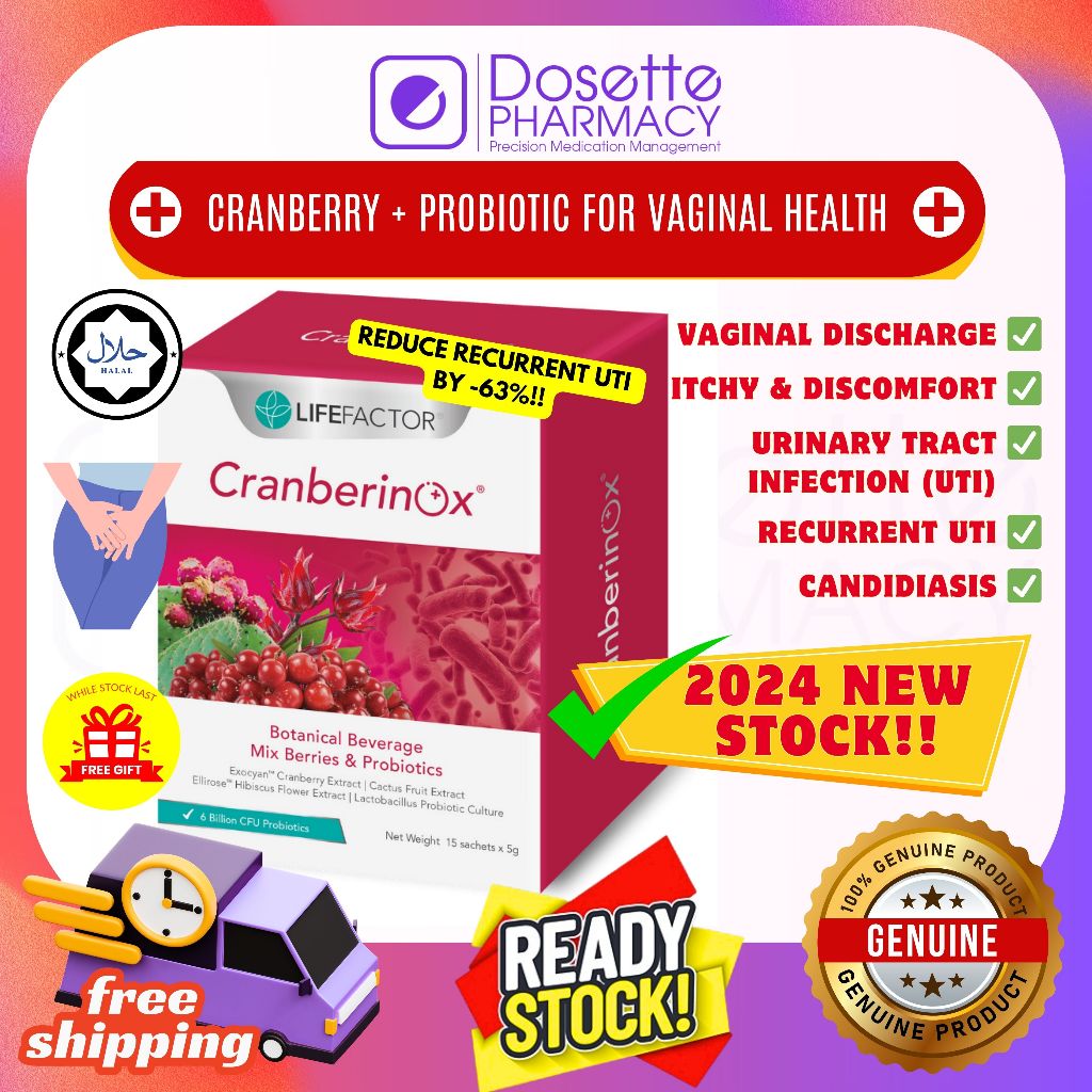 LIFE FACTOR CRANBERINOX [EXP:06/26] - CRANBERRY PROBIOTIC URINARY ...