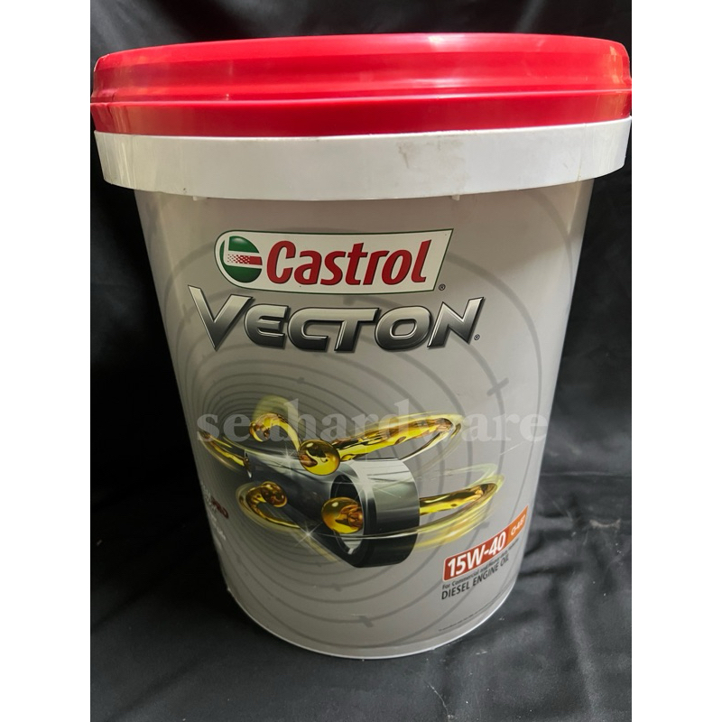 (Ready Stock )CASTROL VECTON 15W-40 DIESEL ENGINE OIL CI-4/E7 18L (100% ...