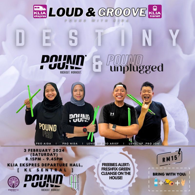 Pound & Pound Unplugged at KLIA Ekspress KL Sentral | 3 Feb 2024 | 8.15 ...