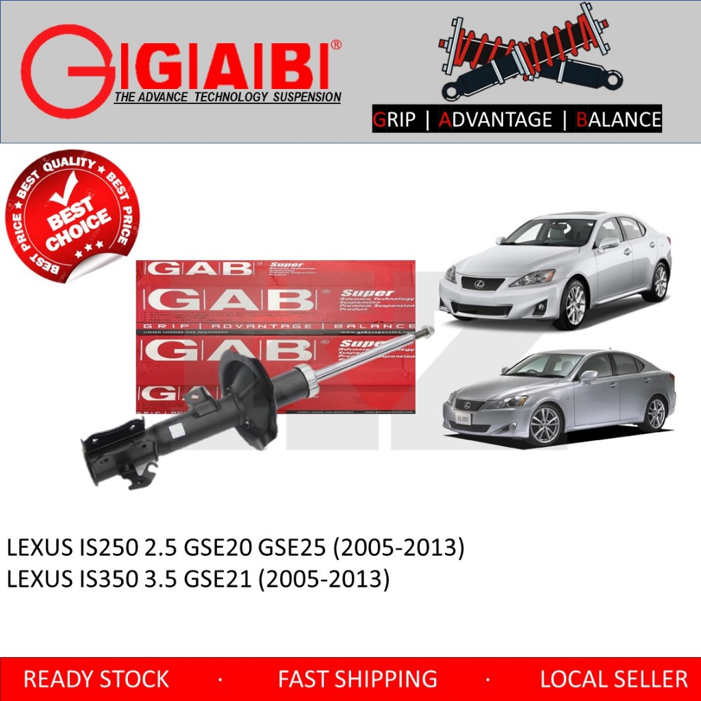 ORIGINAL GAB SUPER FRONT ABSORBER / REAR ABSORBER - LEXUS IS250 2.5 GSE20/GSE25 / IS350 3.5 ...