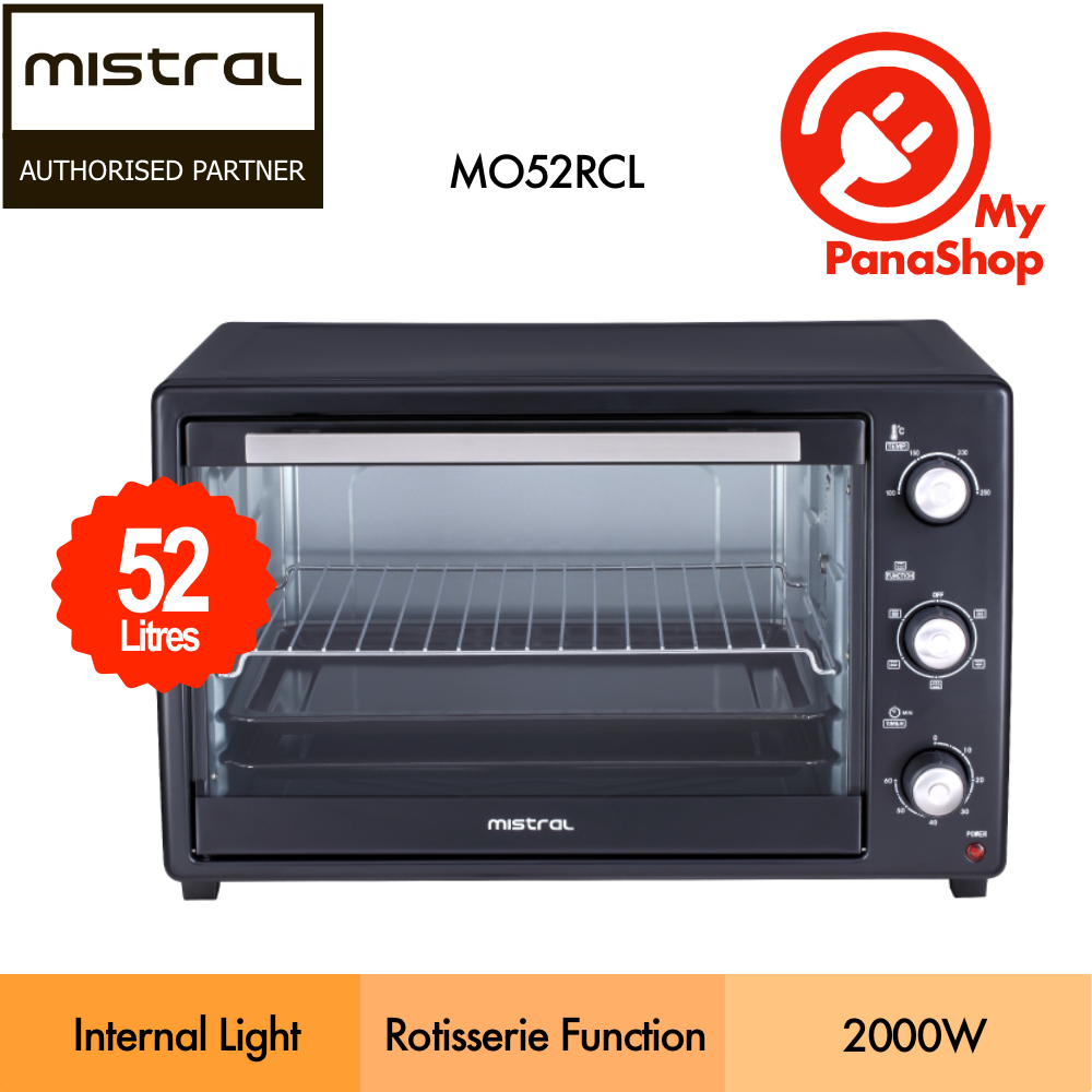 Mistral Electric Oven with Rotisserie Function Ketuhar Elektrik ( 52L ...