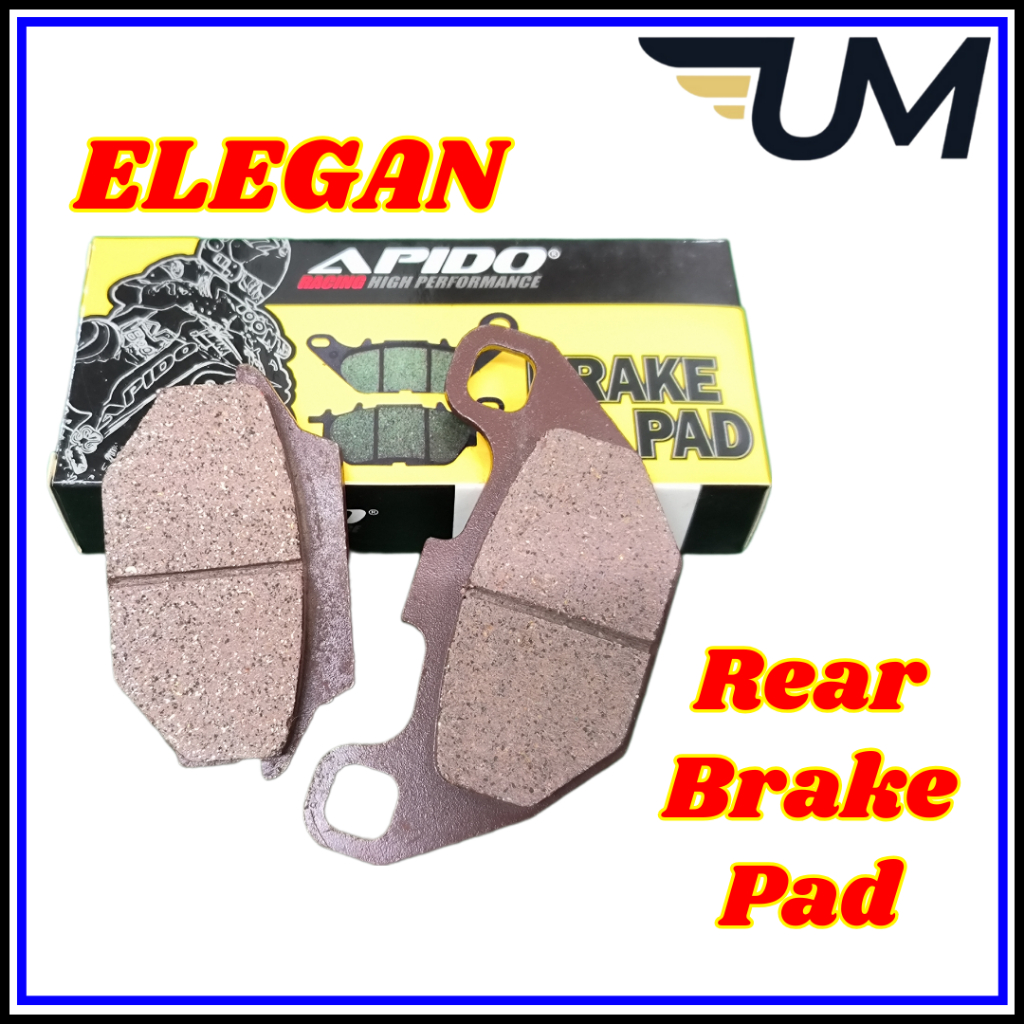 MODENAS ELEGAN 250 REAR DISC BRAKE PAD SET 2PCS APIDO BACK KULIT DISK ...
