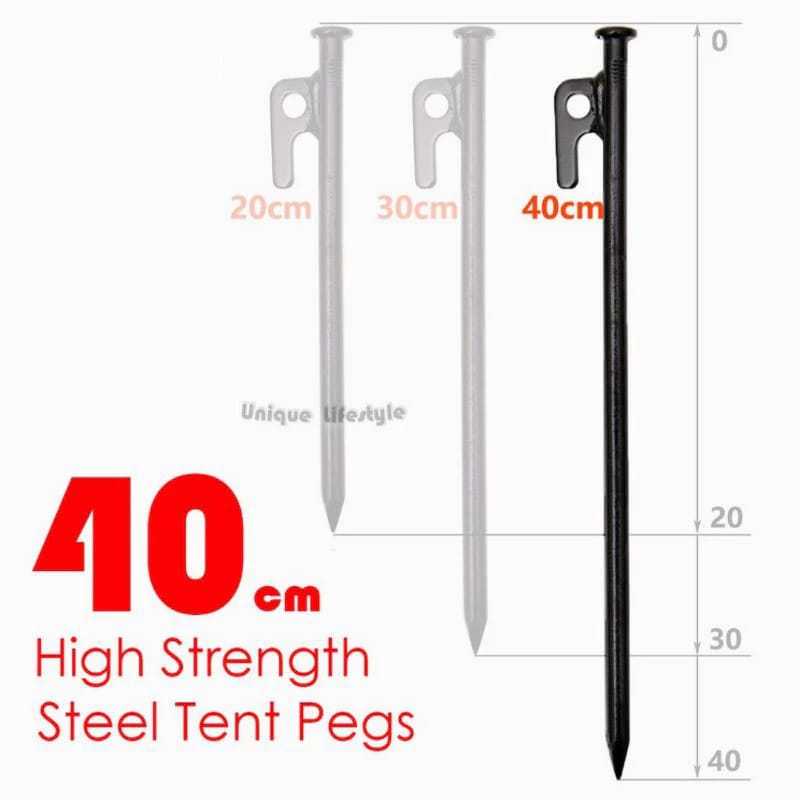NATURE CAMP STORE CAMPING STEEL PEG SIZE 40CM AND 30CM | Shopee Malaysia