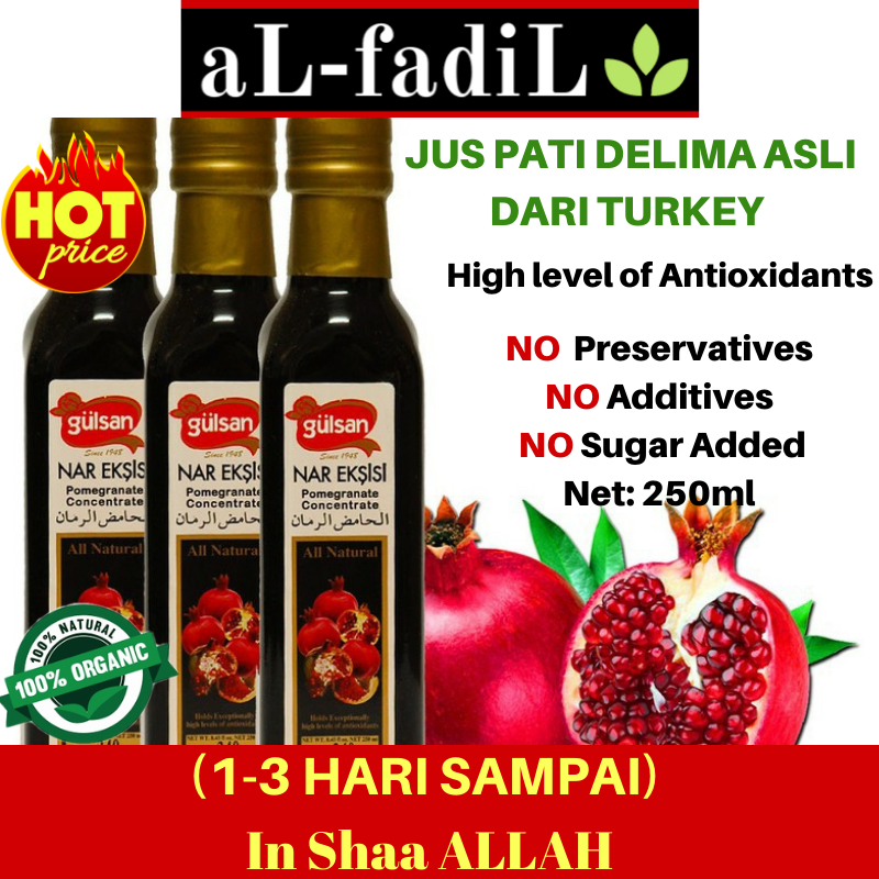 PATI DELIMA GULSAN JUS ASLI DARI TURKEY pomegranate Concentrate Gulsan ...